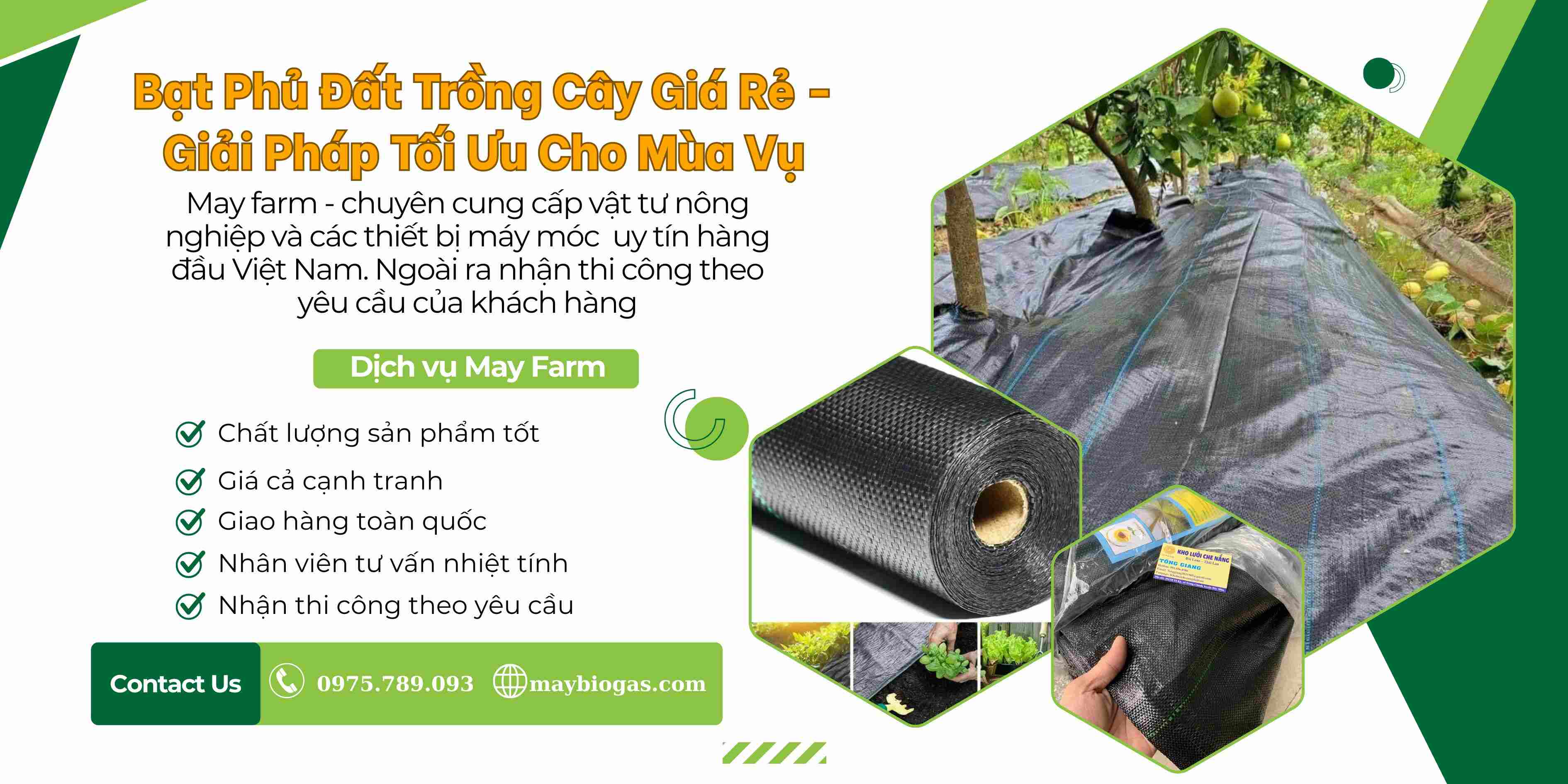 Bạt phủ đất trồng cây giá rẻ – Giải pháp tối ưu cho mùa vụ